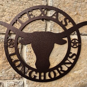 Longhorn Sign, Texas Longhorn Sign - Etsy