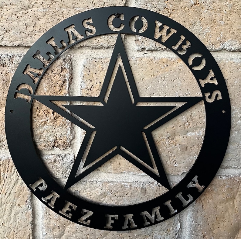 Dallas Cowboys Sign Custom, Cowboys Sign, Metal Cowboys Sign, Dallas ...