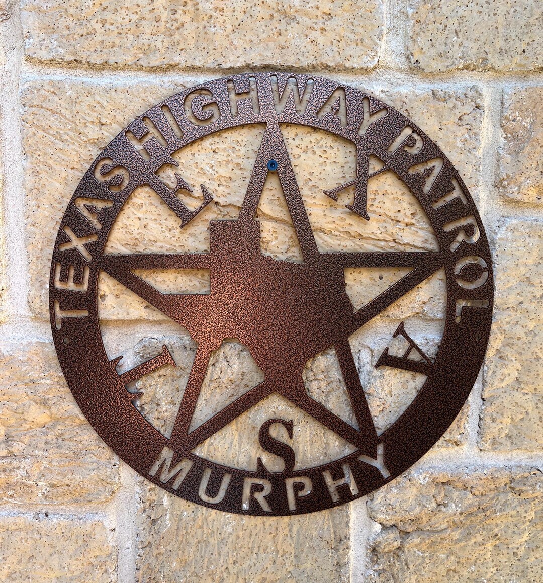 Texas DPS Trooper Metal Sign, Texas DPS Gift, Texas Trooper, Texas ...