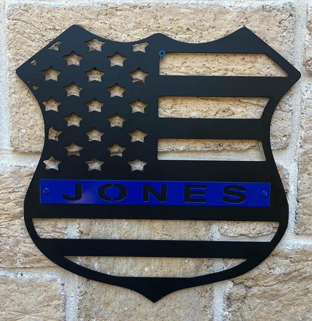 Police Officer Sign, Sheriff Sign, Custom LEO Gift, Police Badge Sign ...