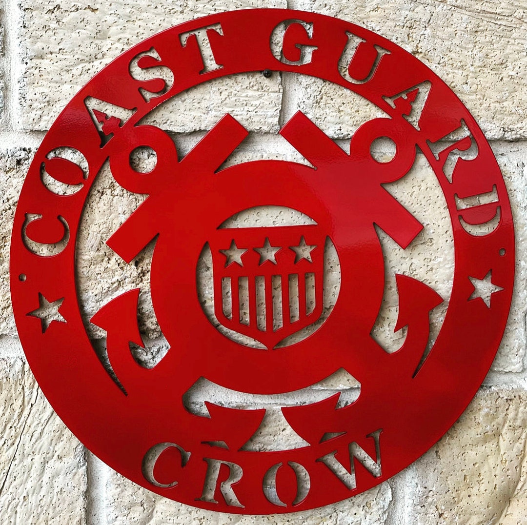 Coast Guard Sign, Custom Coast Guard Gift, United, United States Coast ...