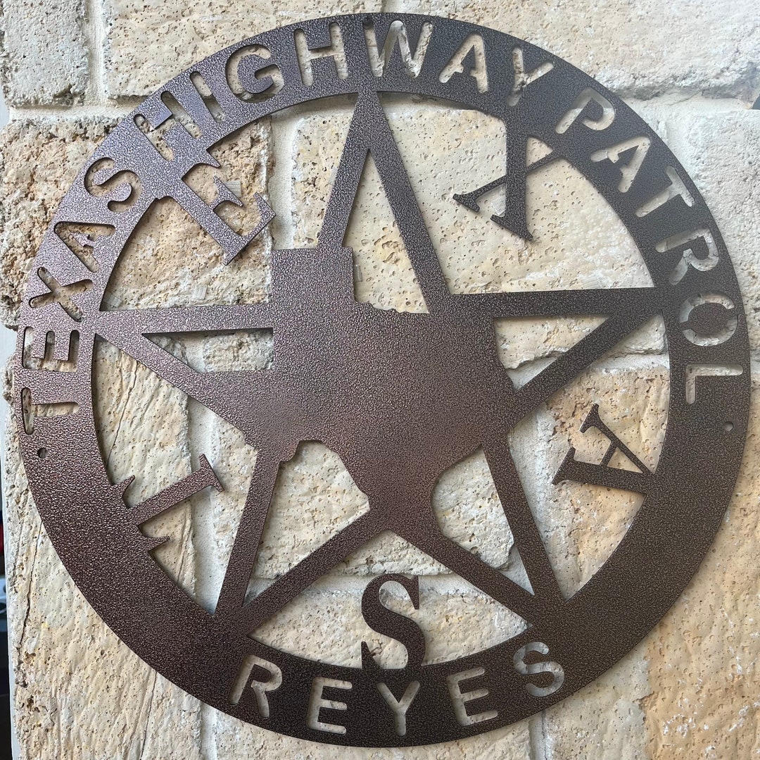 Texas DPS Trooper Metal Sign Texas DPS Texas Trooper Texas - Etsy