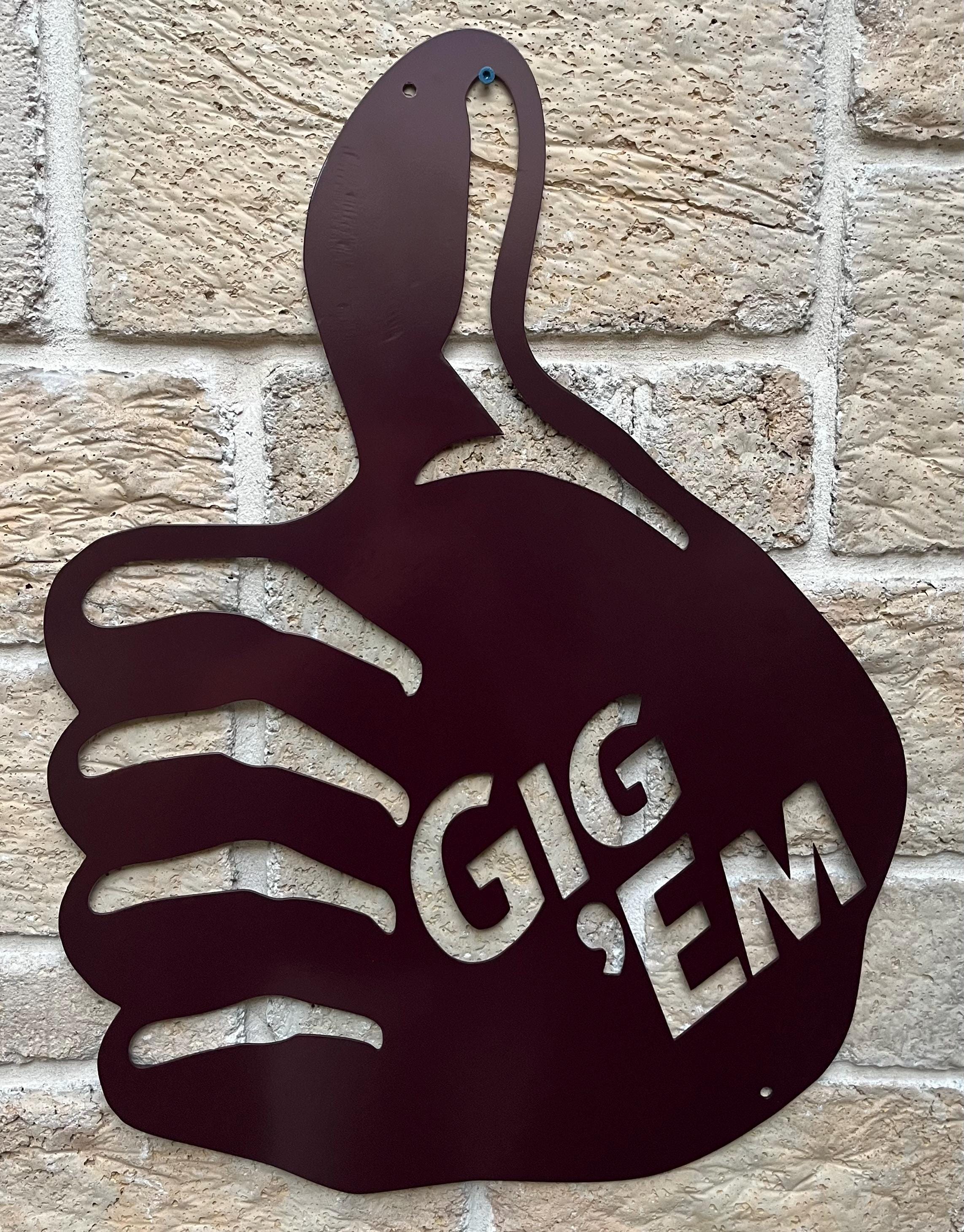 Texas A&M Metal Sign, Aggie Sign, Aggie Gift - Etsy