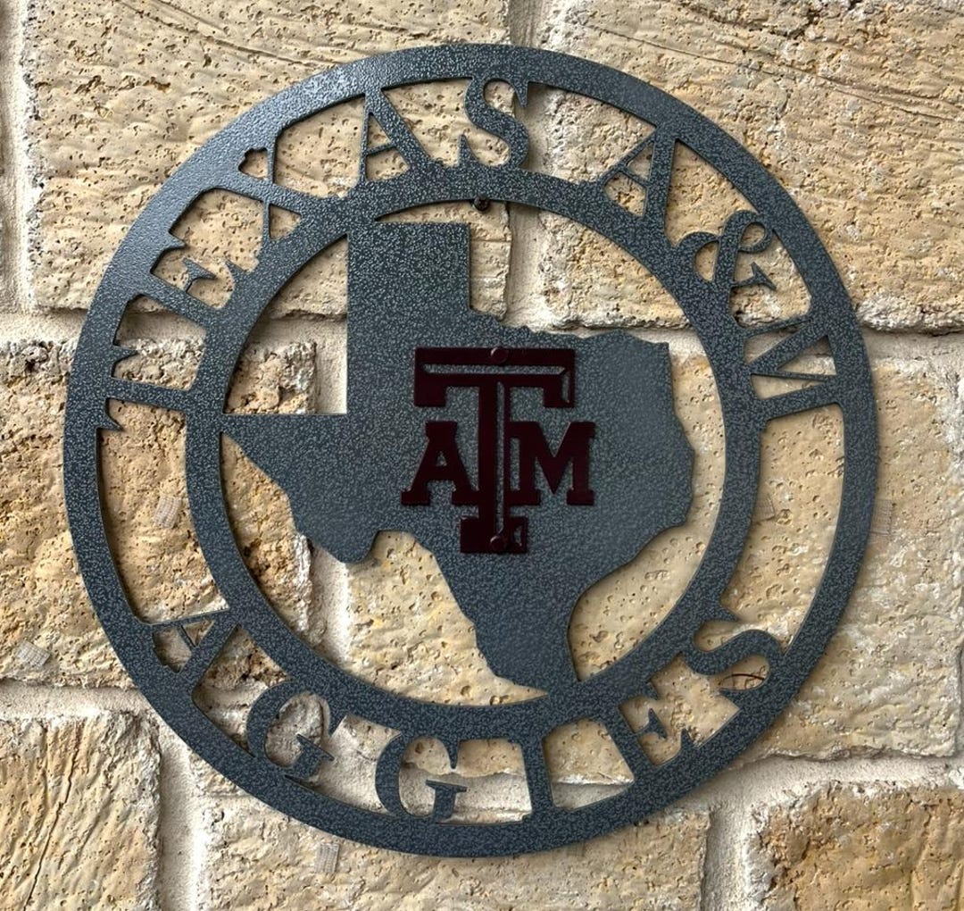 Texas A&M Metal Sign, Aggie Sign - Etsy
