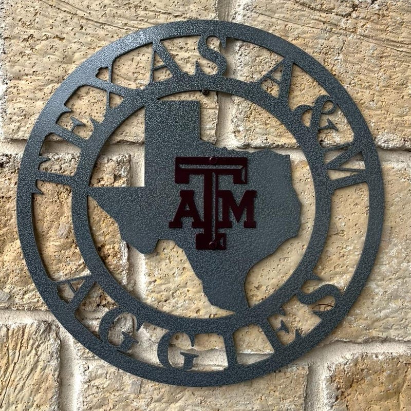 Metal Logo Sign Texas - Etsy