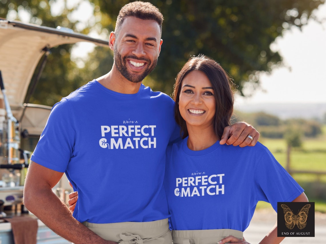 We're a Perfect Match Kidney Donor T-shirt, Kidney Donor Gift, Kidney ...