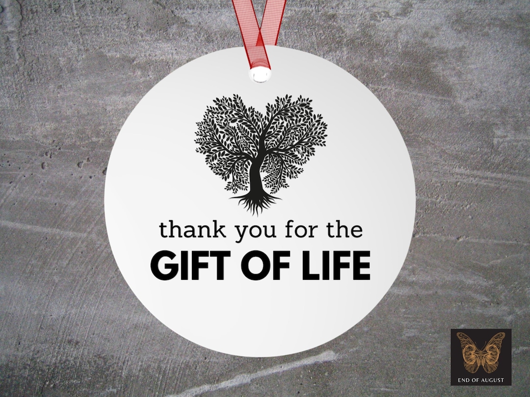 Thank You for the Gift of Life | Organ Donor Gift | Kidney Donor Gift ...