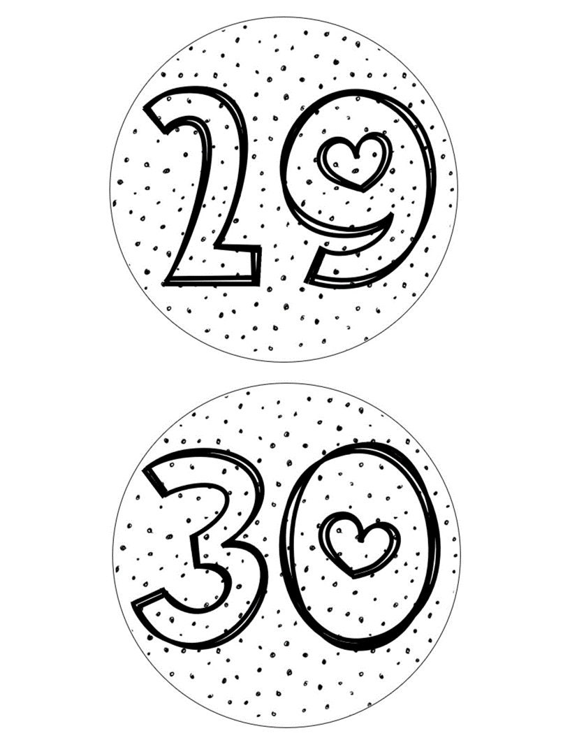 Cactus Plant Themed Student Numbers 1-30 - Etsy
