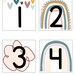 Classroom Boho Rainbow Number Labels 1-100 for Lockers. Student Work ...