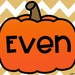 Fall Math Game for Even and Odd Numbers, Number Sort, Hands on Digital ...
