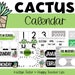 Cactus Plant Themed Classroom Decor Calendar and Weather | Classroom ...