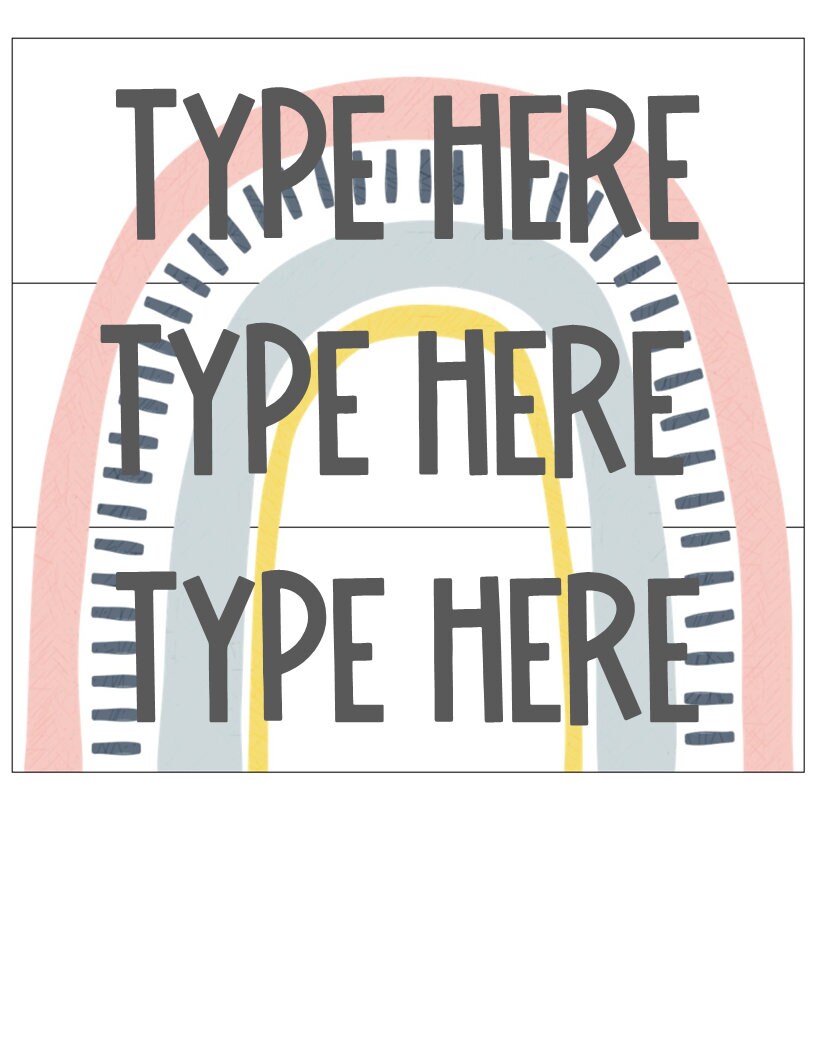 Boho Rainbow 3-drawer Classroom Labels EDITABLE Classroom - Etsy