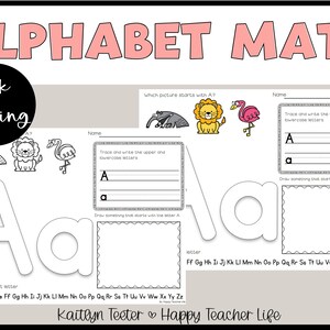 Alphabet Playdough Activity Mats for Preschool, Kindergarten, Letter ...
