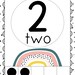Modern Boho Rainbow Classroom Number Signs 1-20 | Number Posters | Boho ...