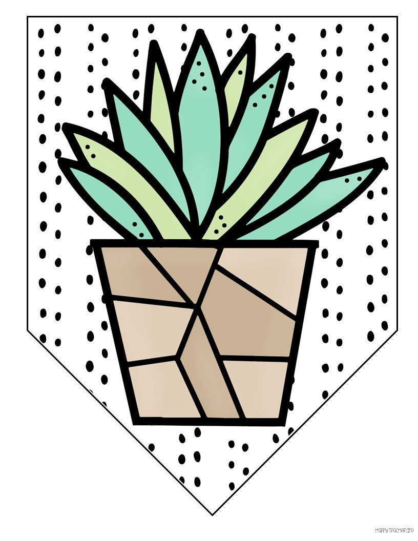 Cactus Plant Themed Classroom Decor Welcome Sign, Welcome Banner ...