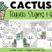 Cactus Plant Themed Classroom Decor, Table Signs, Classroom Tables ...