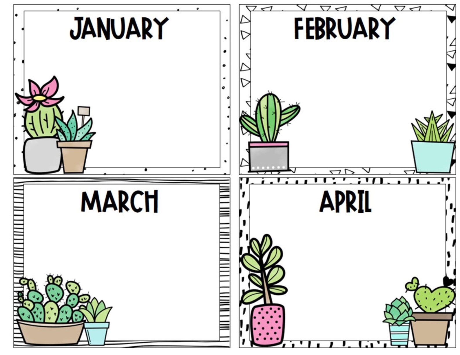 Cactus Plant Themed Birthday Sign Classroom Decor - Etsy