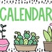 Cactus Plant Themed Classroom Decor Calendar and Weather | Classroom ...