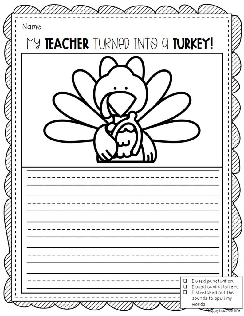 Thanksgiving Writing Prompts With Graphic Organizers and ELA Activities ...
