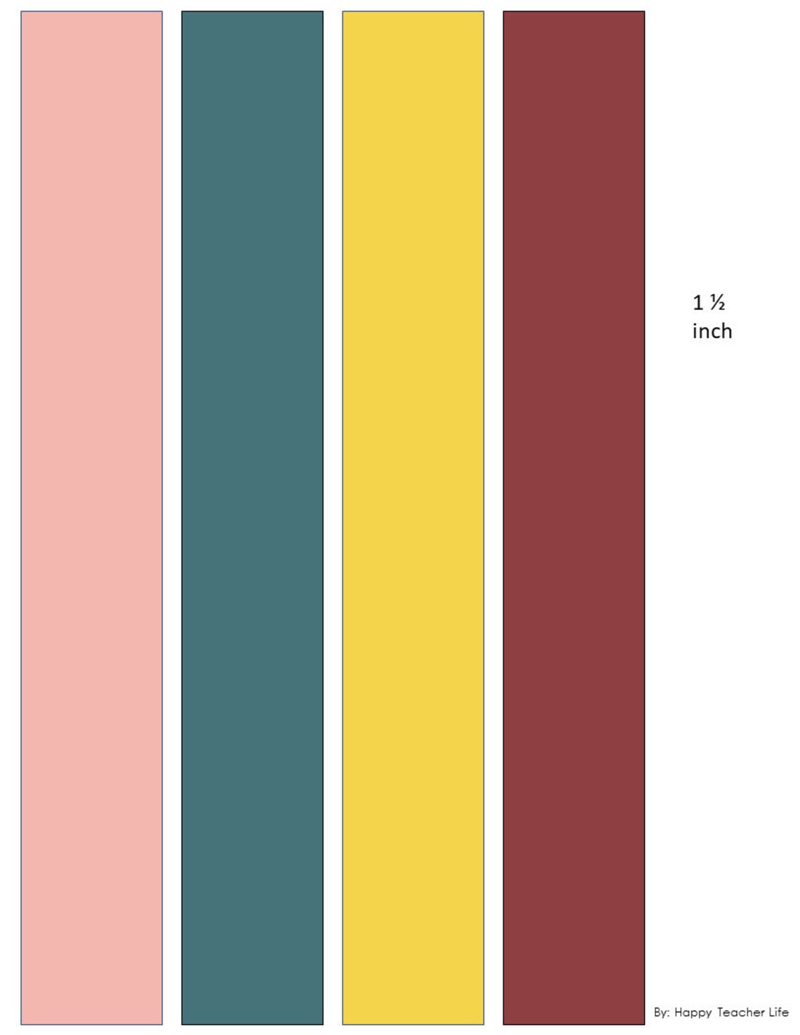 Boho Rainbow Editable Binder Covers With Spines - Etsy