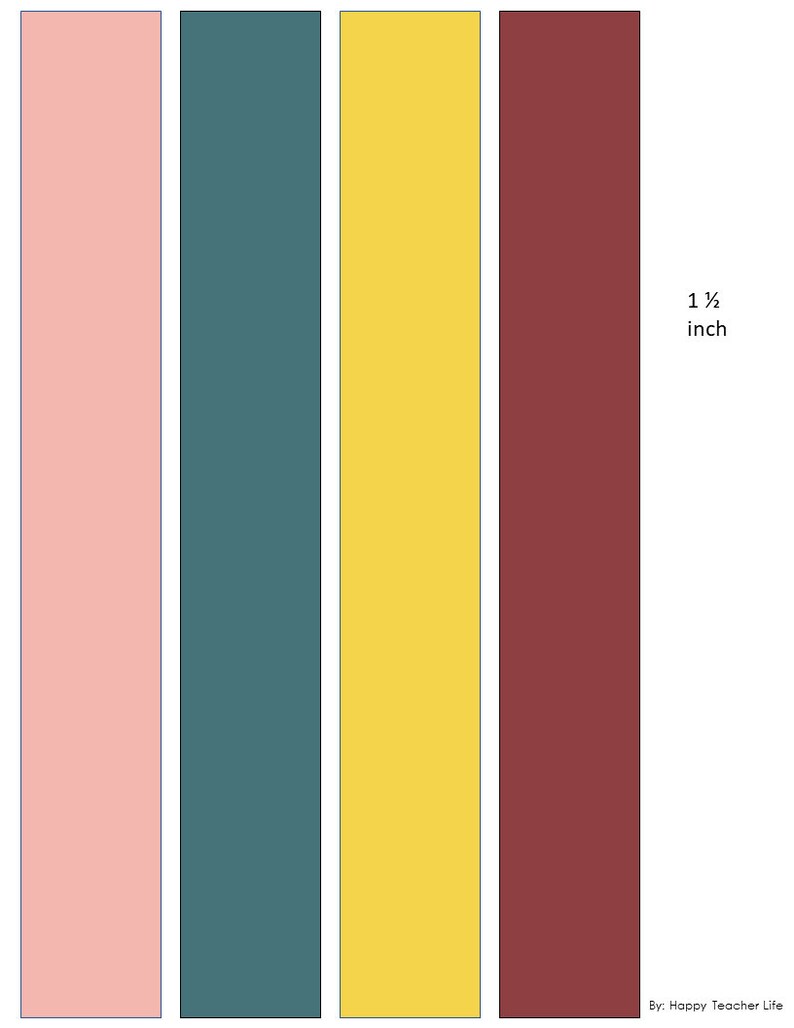 Boho Rainbow Editable Binder Covers With Spines - Etsy