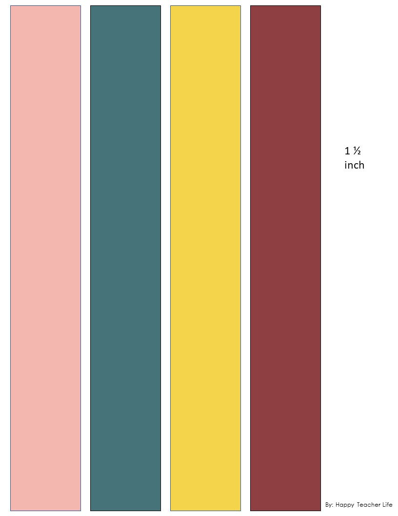 Boho Rainbow Editable Binder Covers With Spines - Etsy