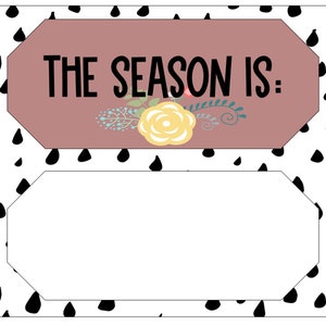 Modern Boho Rainbow Classroom Decor - Calendar and Weather Set - Etsy