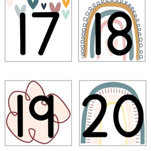 Classroom Boho Rainbow Number Labels 1-100 for Lockers. Student Work ...