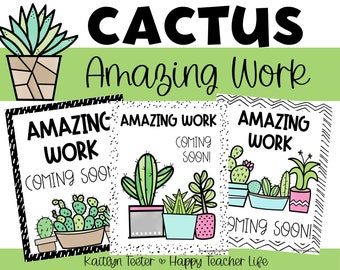 Cactus Plant Themed Classroom Decor Welcome Sign, Welcome Banner ...