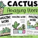 Cactus Plant Themed Amazing Work Sign | Classroom Decor - Etsy