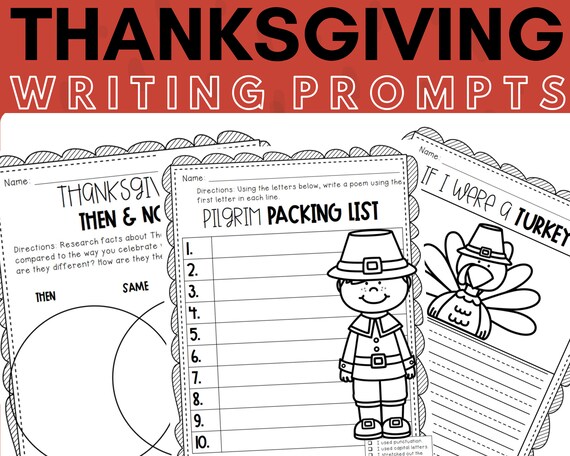 4th Grade Thanksgiving Writing Prompts