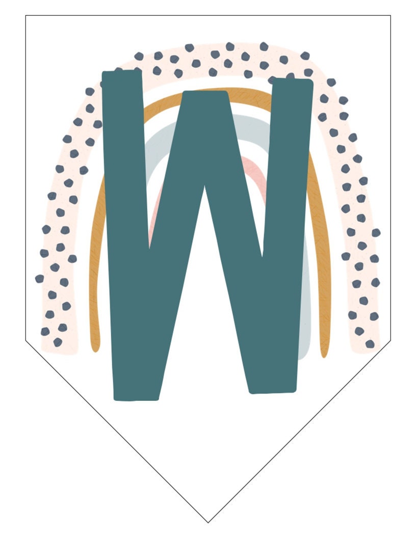 Modern Boho Rainbow Classroom Welcome Sign - Etsy