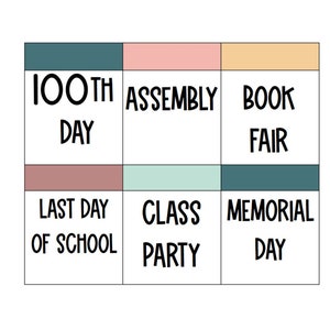 Modern Boho Rainbow Classroom Decor - Calendar and Weather Set - Etsy