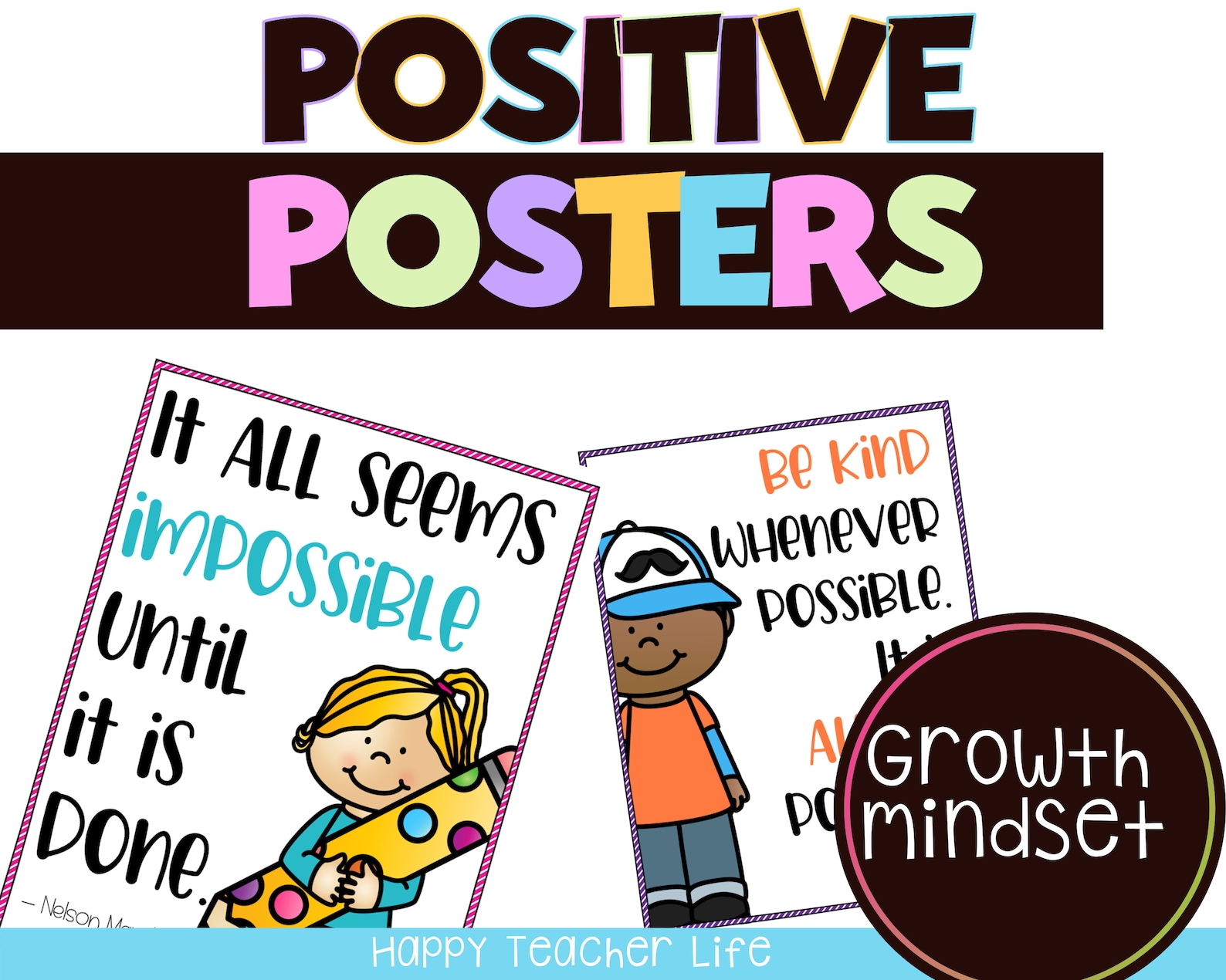 Classroom Positive Quotes Posters, Motivational Signs, Motivational ...