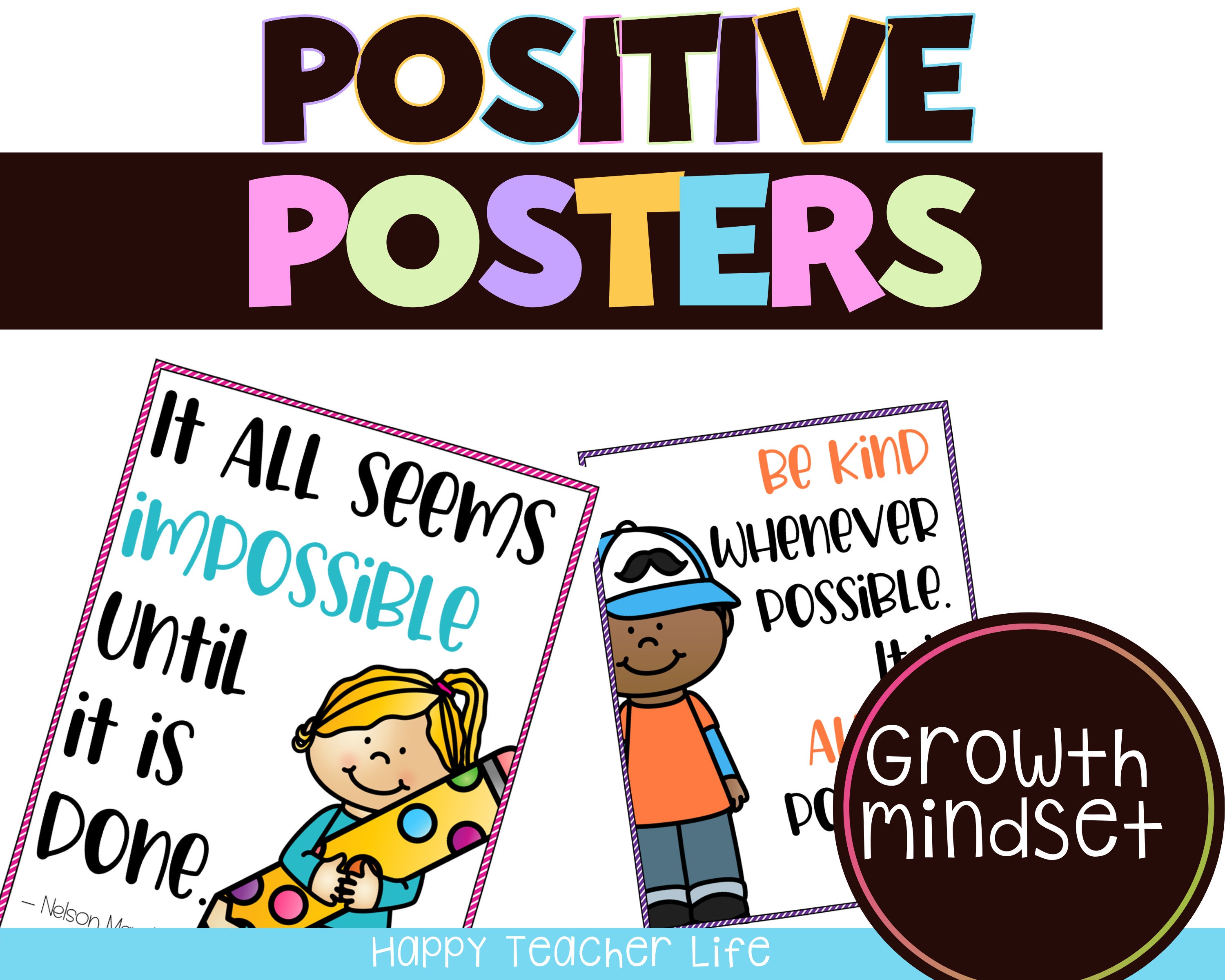 Classroom Positive Quotes Posters, Motivational Signs, Motivational ...