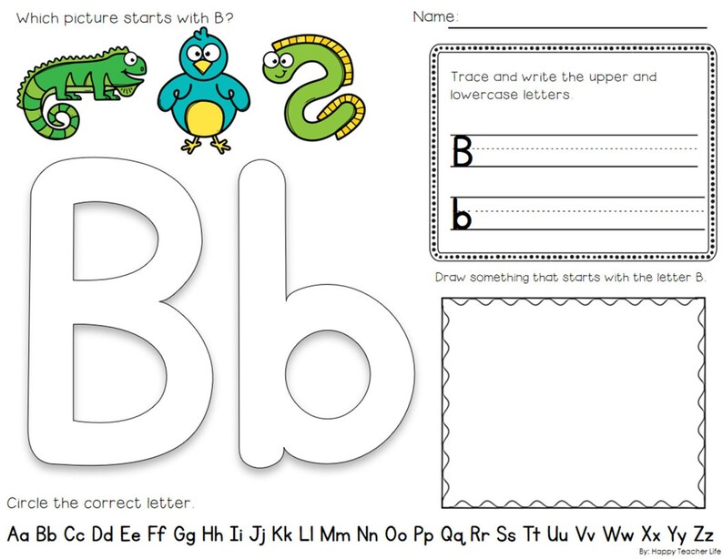 Alphabet Playdough Activity Mats for Preschool, Kindergarten, Letter ...