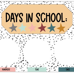 Modern Boho Rainbow Classroom Decor - Calendar and Weather Set - Etsy