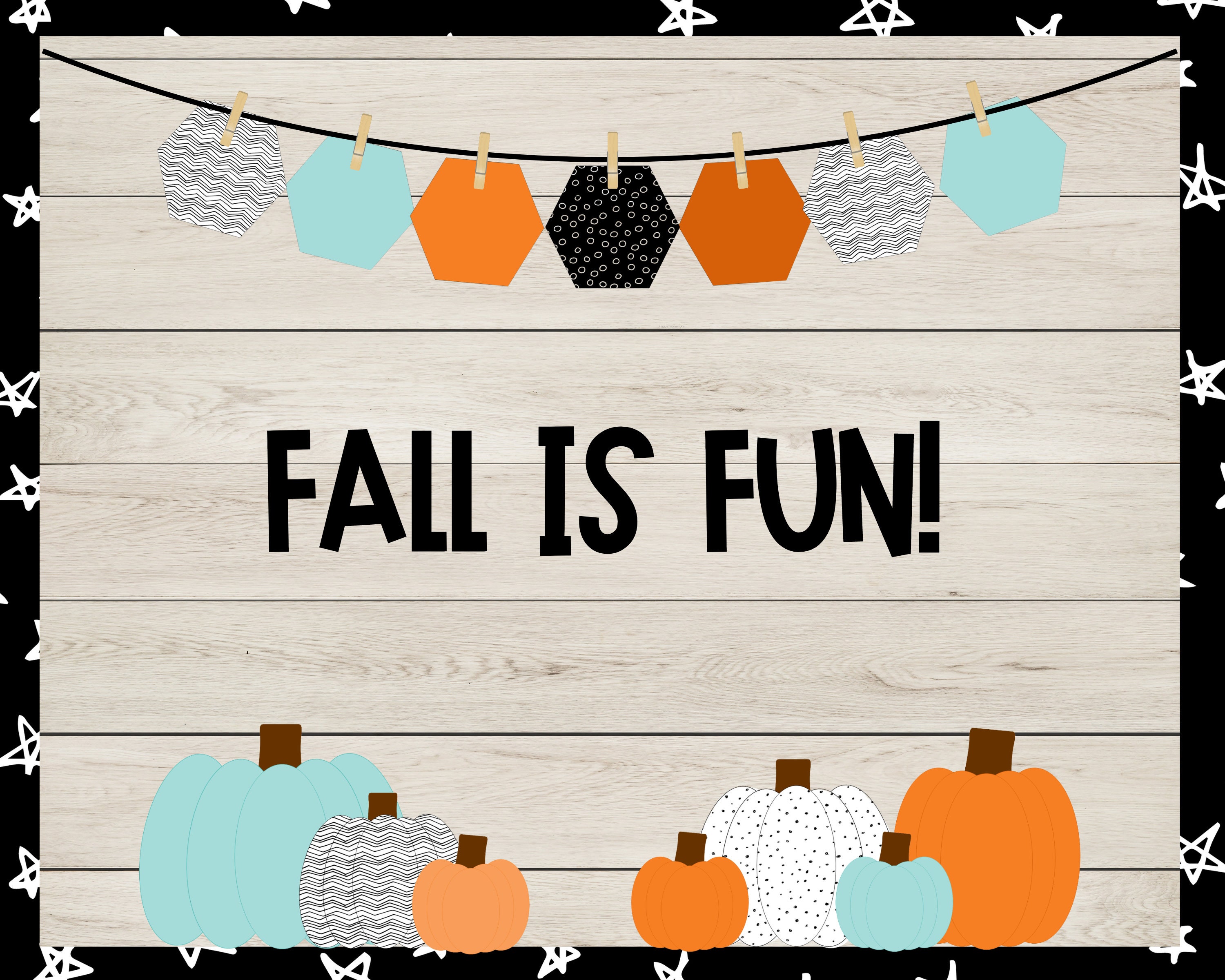 Fall Bulletin Board Set, Bulletin Board Display, Fall Themed Classroom ...
