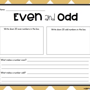 Fall Math Game for Even and Odd Numbers, Number Sort, Hands on Digital ...