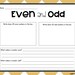 Fall Math Game for Even and Odd Numbers, Number Sort, Hands on Digital ...