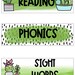 Cactus Plant Themed Editable Drawer Labels for the Classroom - Etsy