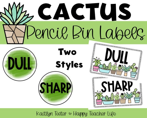 Sharp Dull Pencil Label