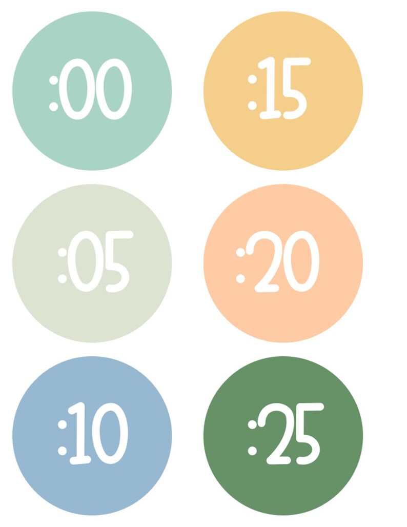 Cactus Plant Themed Clock Labels | Classroom Decor | Clock Display ...