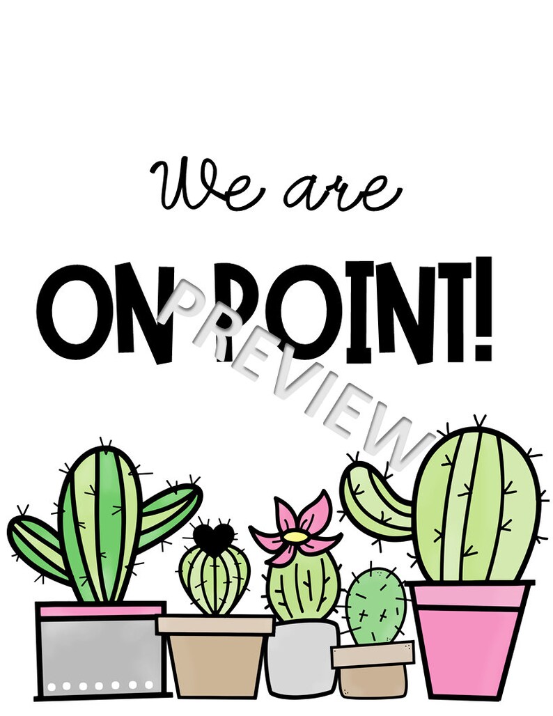 Cactus Plant Themed Classroom Decor Motivational Signs, Motivational ...