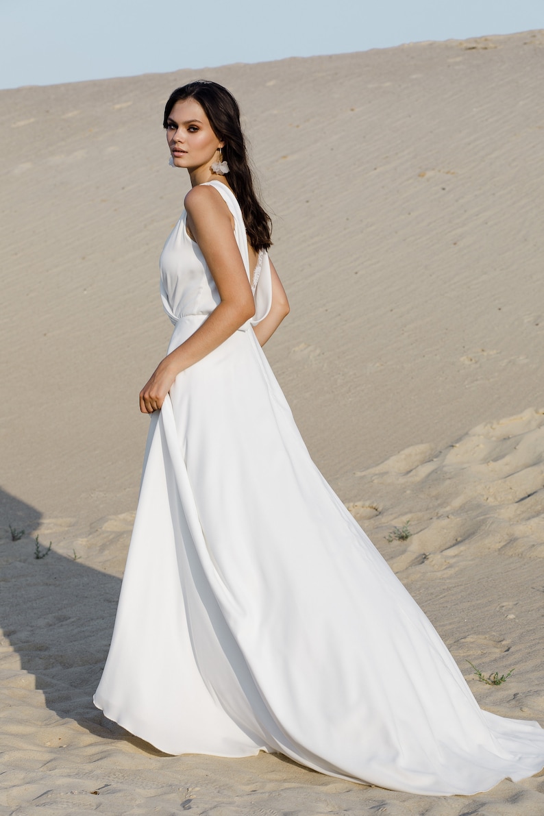 Beach Boho Wedding Dress Wrap Open Back Wedding Dress Wrap Etsy 