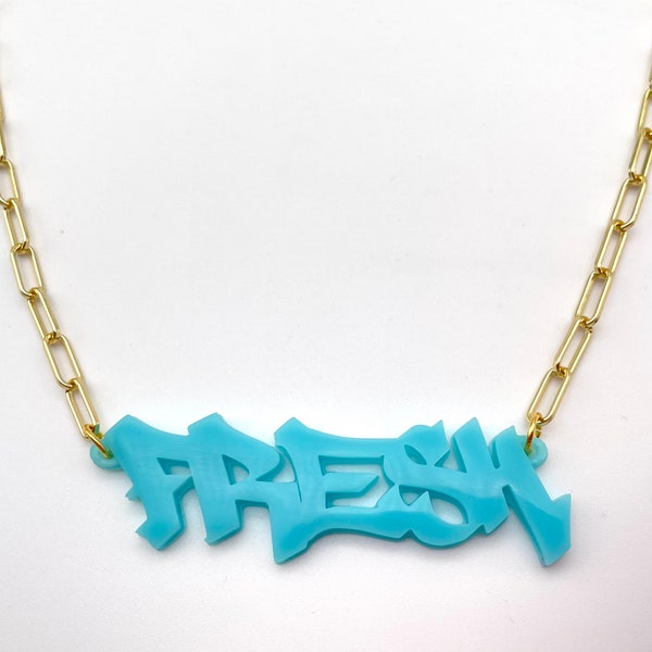 Graffiti Necklace - Etsy