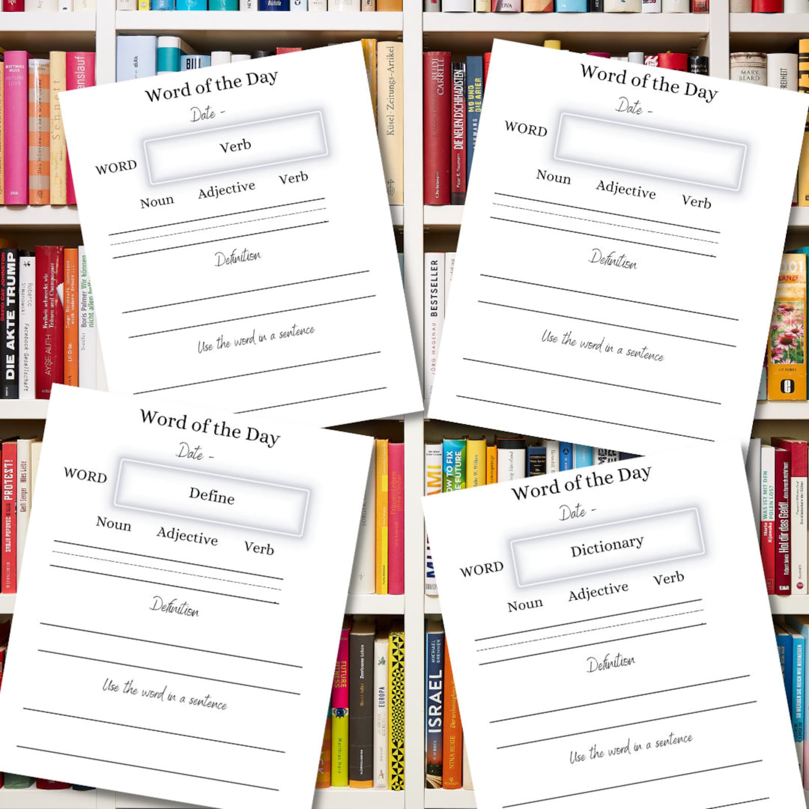 Word of the Day - Homeschool Resource Educational - Spelling Vocab ...