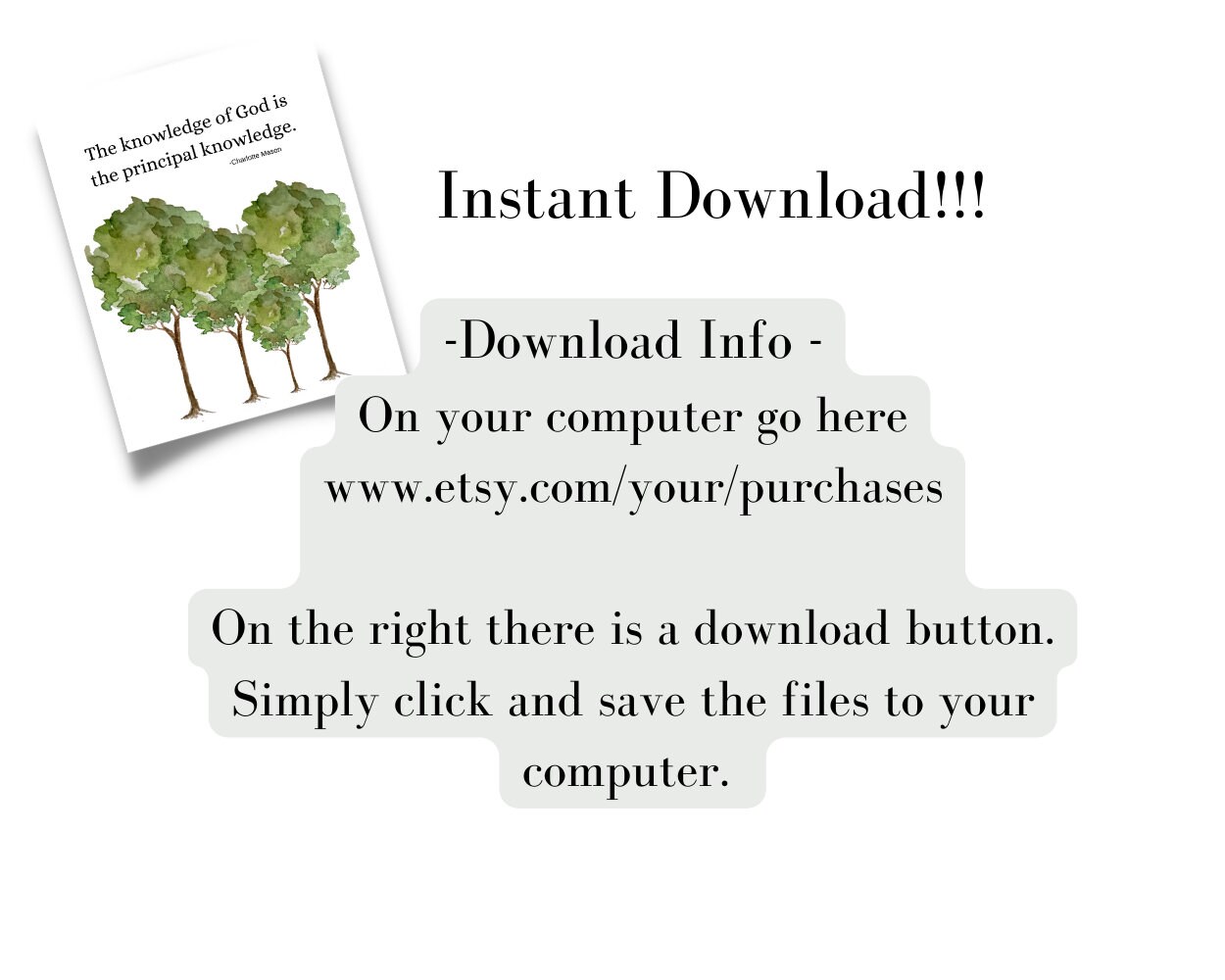 Wall Art Bundle Homeschool Art Printable Wall Art Bundle Charlotte ...