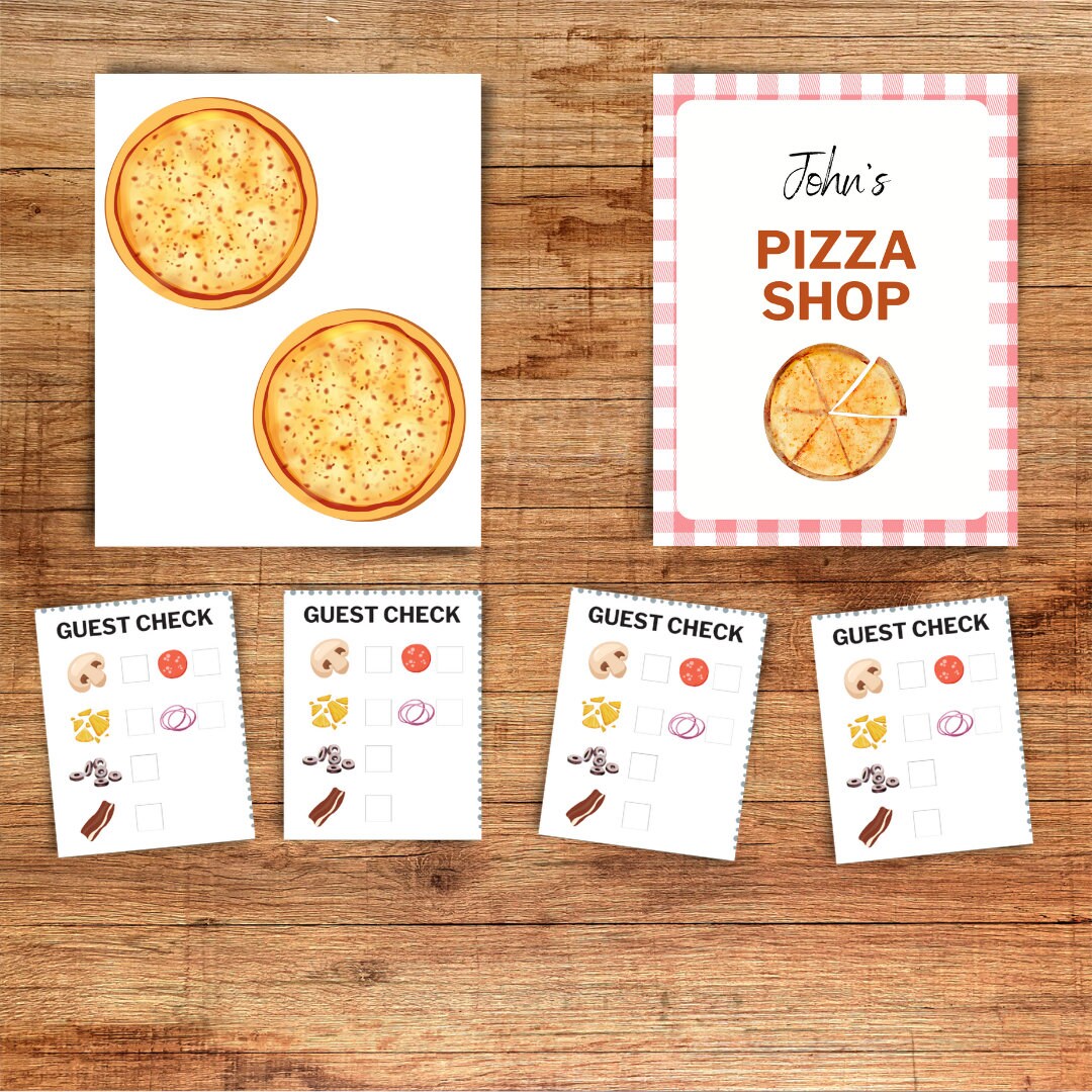 Pretend Play Printable Bundle Pizza Shop Dramatic Play Printables ...