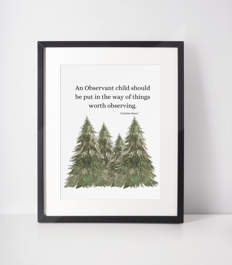 Educational Quote Wall Art Inspiration Charlotte Mason Homeschool ...